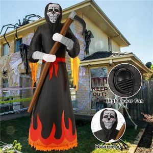 Holiday | 8 Foot Tall Halloween Inflatables Grim Reaper Inflatable Blow ...